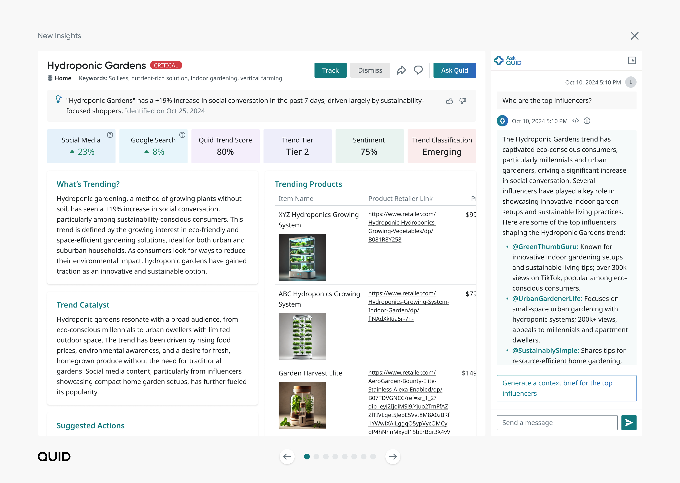 Quid: MODELS. INSIGHTS. OUTCOMES.
