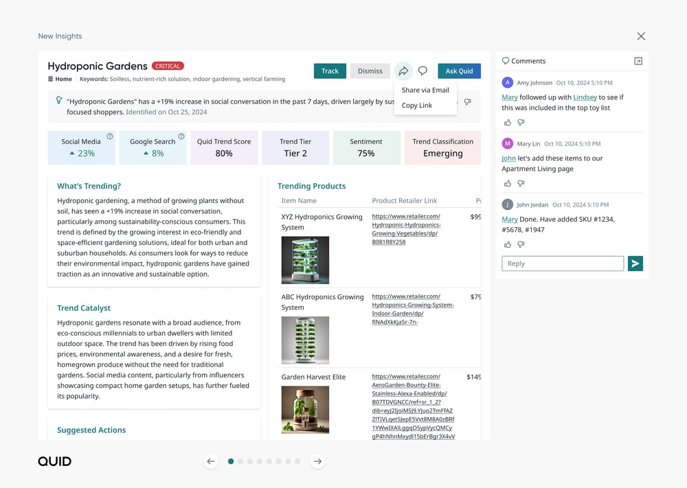 Quid: MODELS. INSIGHTS. OUTCOMES.