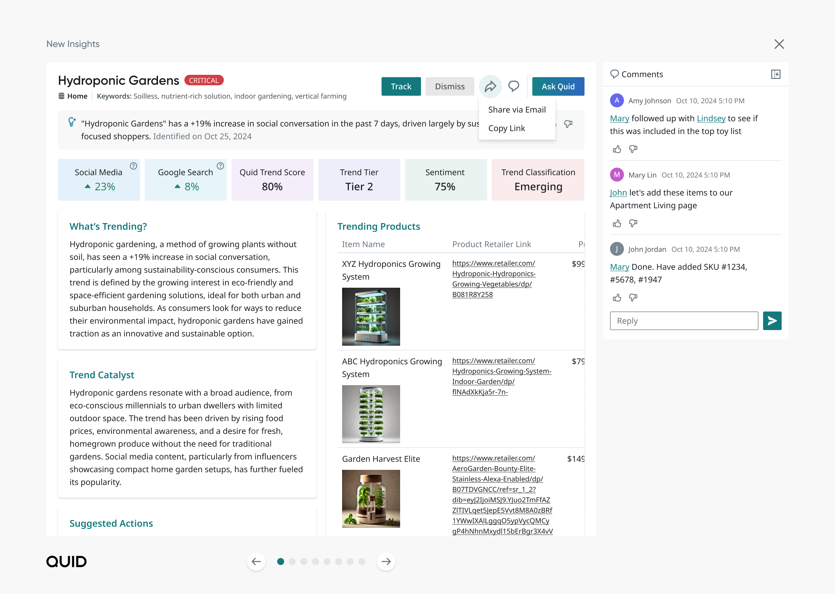 Quid: MODELS. INSIGHTS. OUTCOMES.